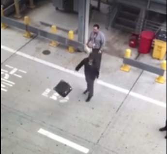 Baggage Handlers Caught Playing Toss the Luggage - View from the Wing