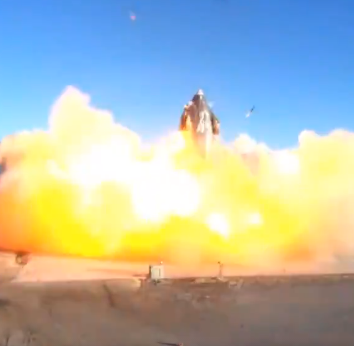 SpaceX Starship Prototype Explodes During Landing - View from the Wing SpaceX Starship Prototype Explodes During Landing - View from the Wing