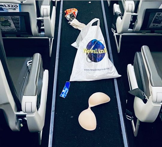 How Did Bra Inserts Wind Up In The Aisle On This Frontier Airlines ...