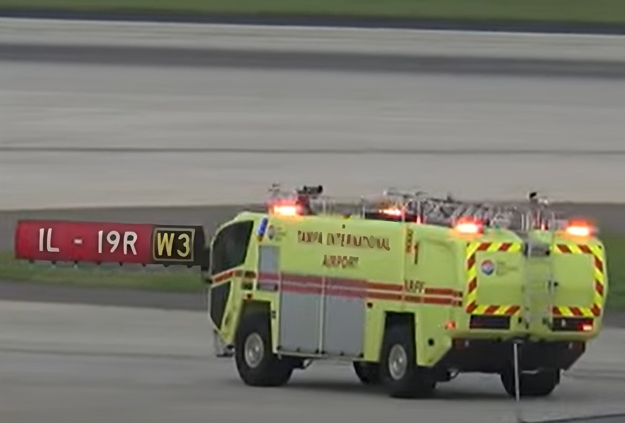 American Airlines Plane Bursts Tires, Catches Fire As Pilots Cancel ...