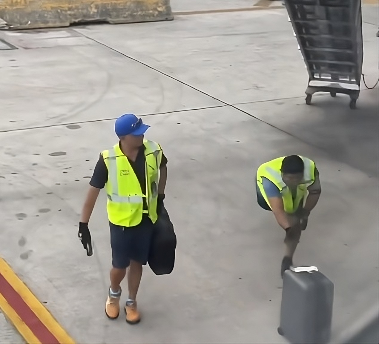 Watch: American Airlines Baggage Handler Turns Passenger's Luggage Into ...