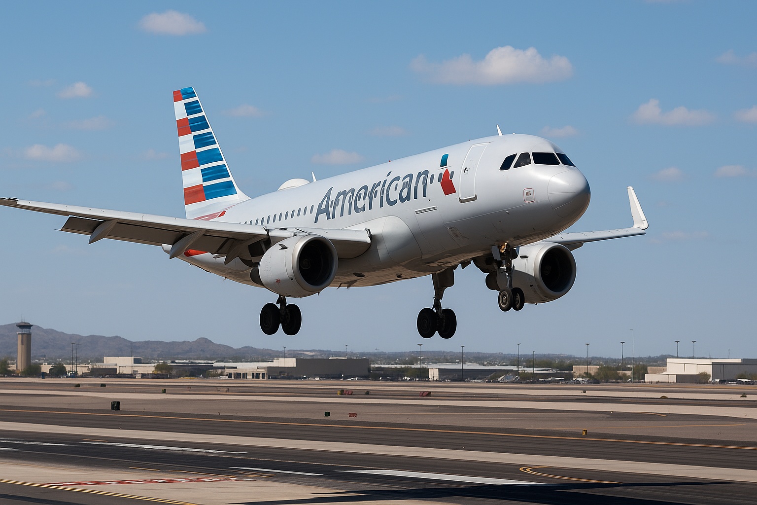 American Airlines Jet Approaches Phoenix Without Landing Gear Down ...
