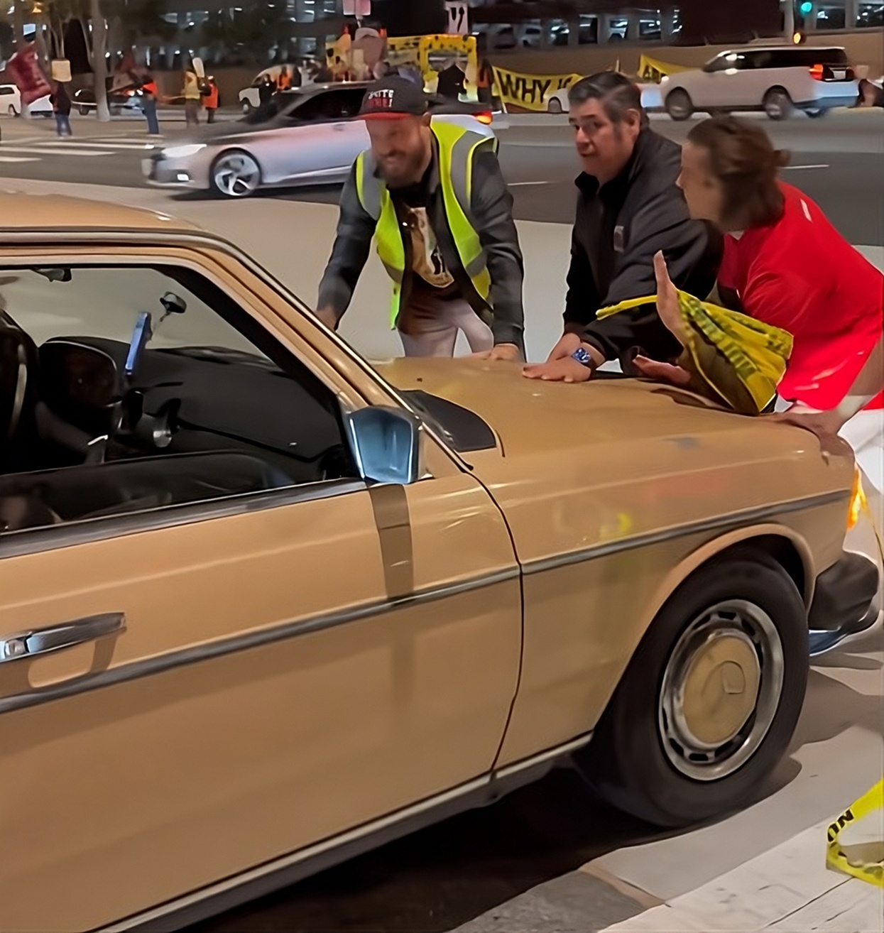 LAX Protesters Block Road — Berates Traveler Just Trying to Make Her ...