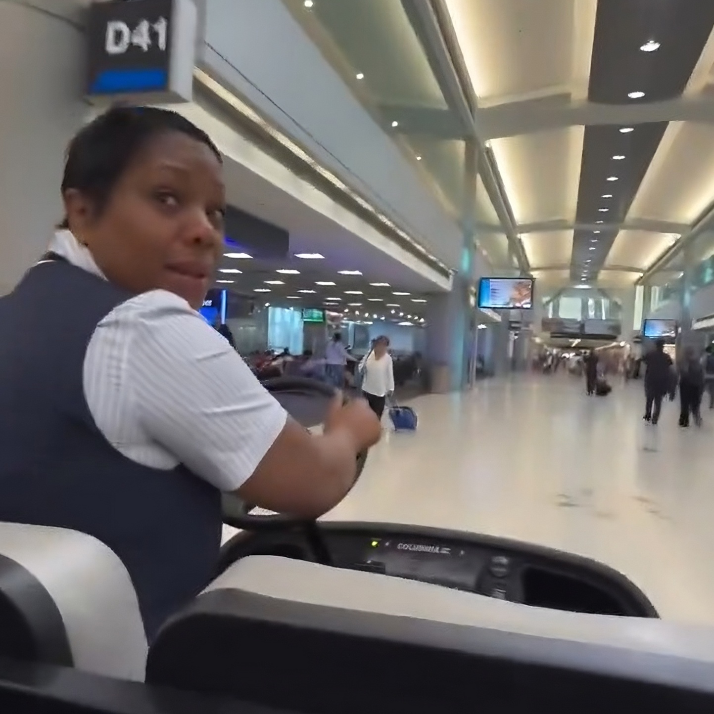 American Airlines Passenger on Golf Cart Screams at Everyone in His ...