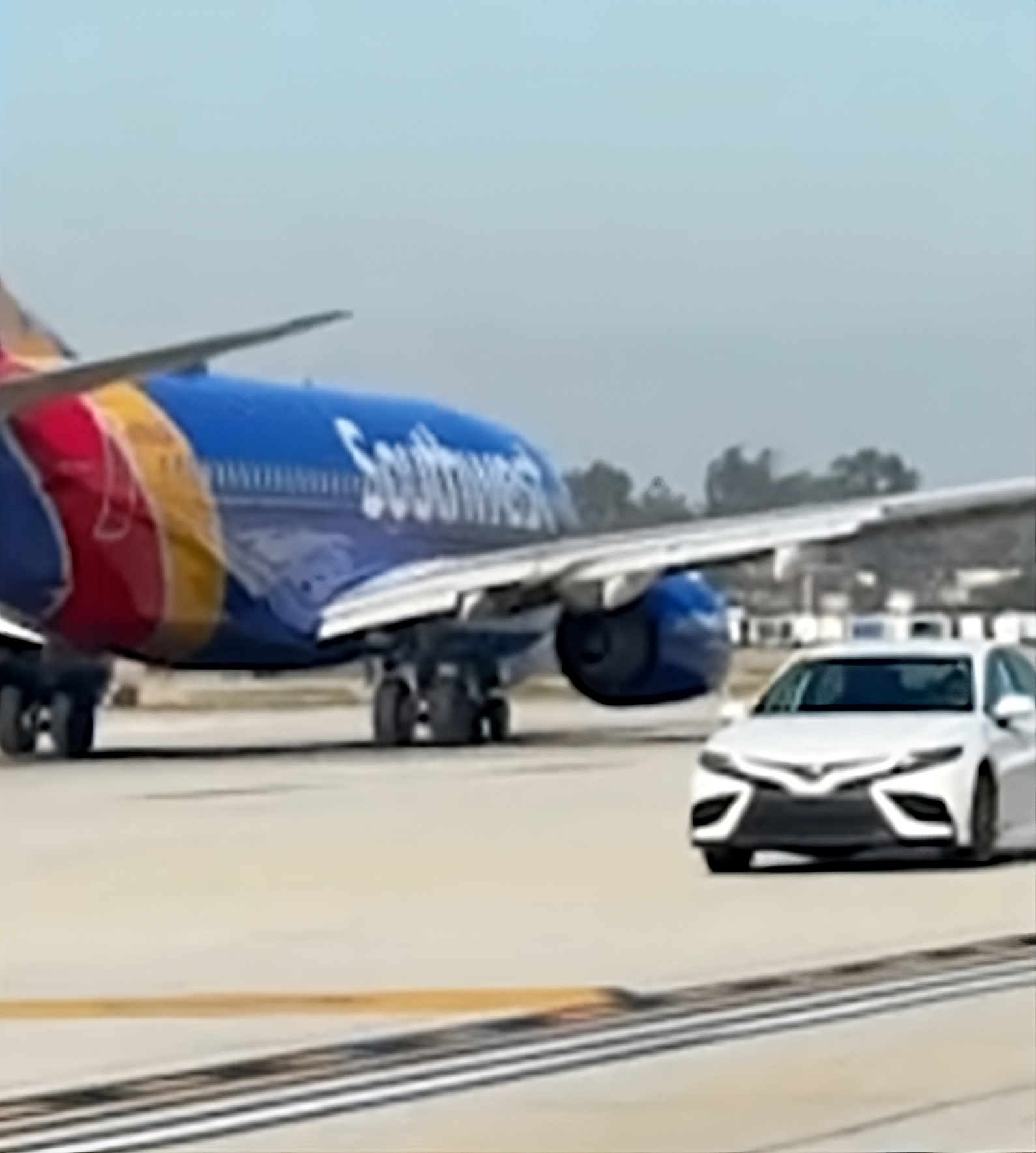 ‘High Speed Chase On The Taxiway’: Contract Guard Races Car Between ...