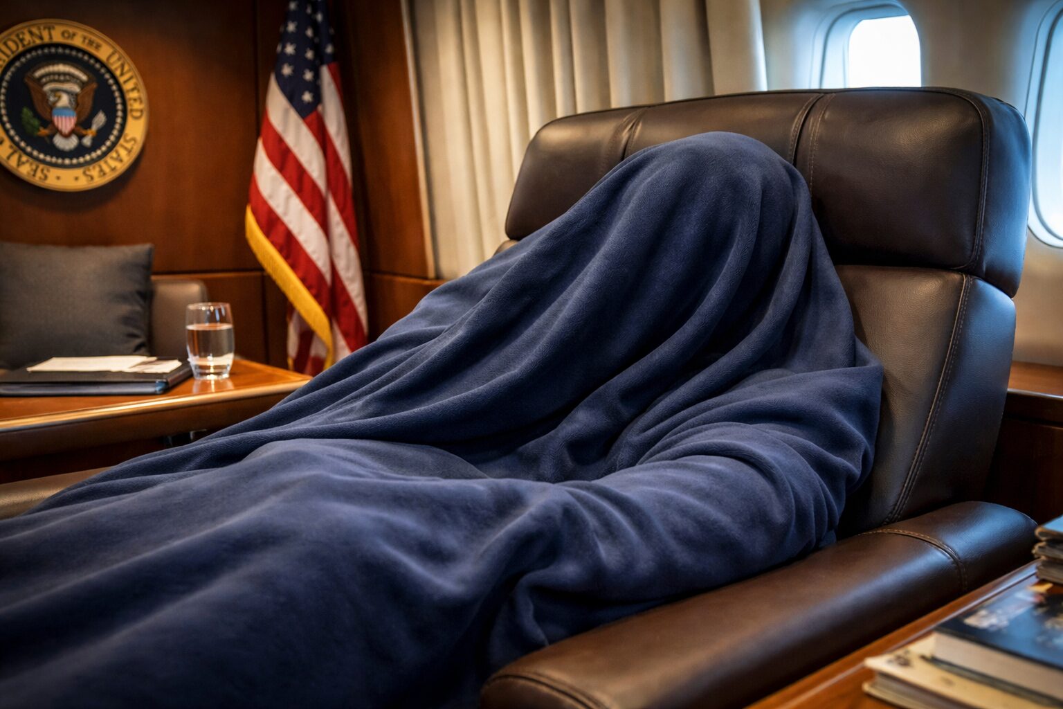 Sleeping On Planes: Marco Rubio Hides Under A Blanket On Air Force One ...