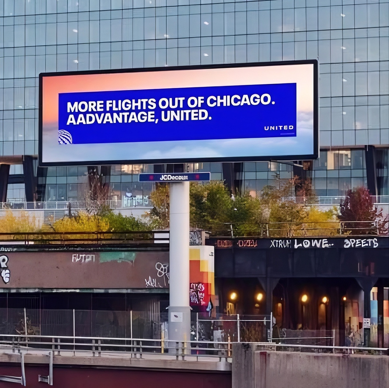 United Trolls American In Chicago With “AAdvantage, United” Ads — But ...