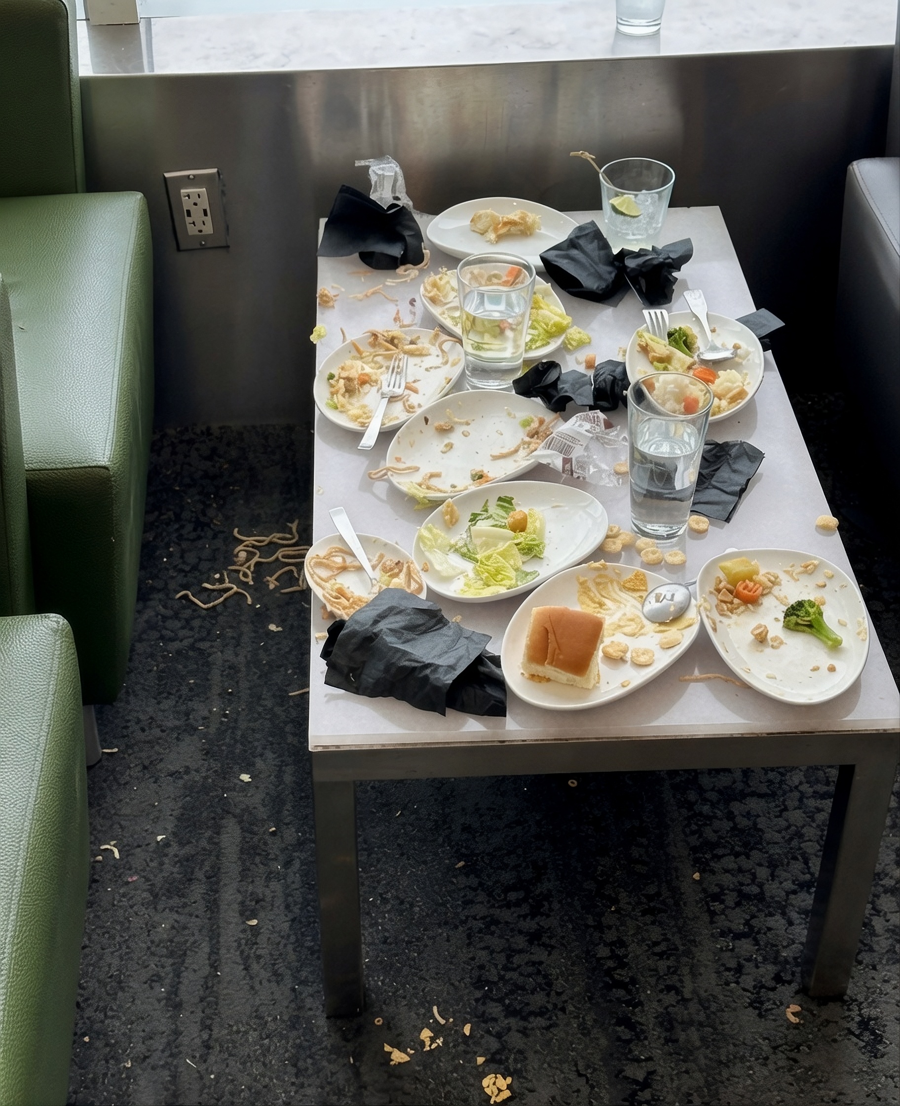 Passengers Leave Airport Lounges A Mess As Crowds Overwhelm Once ...