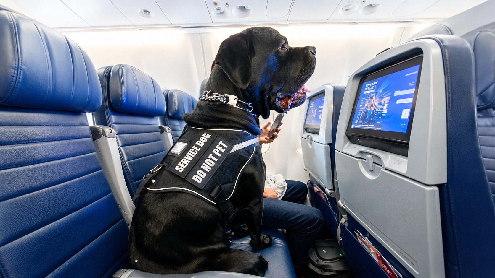 American Airlines Flight Met By Hazmat After Service Dog Mess Makes ...